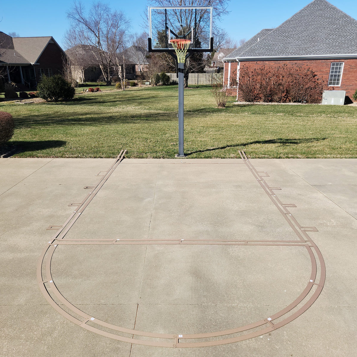 Murray Sporting Goods Basketball Free Throw Lane Court Marking Stencil