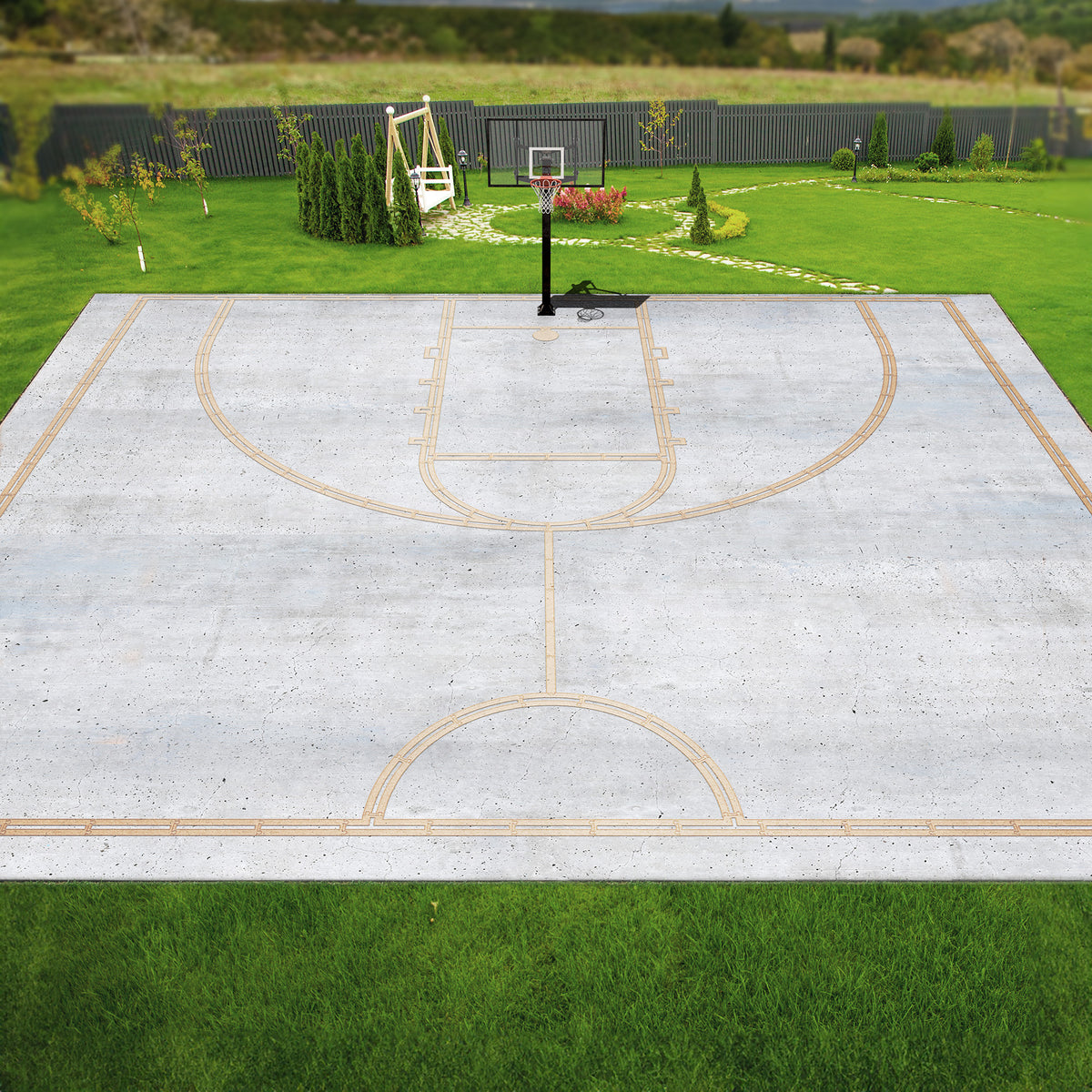 Murray Sporting Goods Full/Half Court Basketball Court Marking Kit