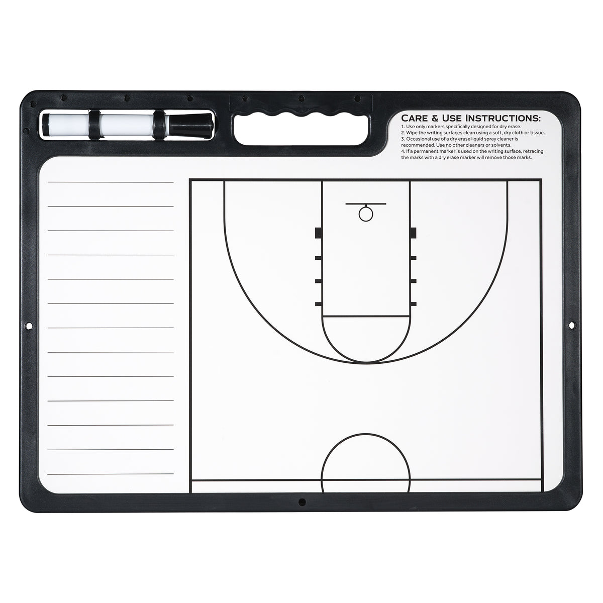 Murray Sporting Goods Whiteboard Premium Basketball Coaches Clipboard